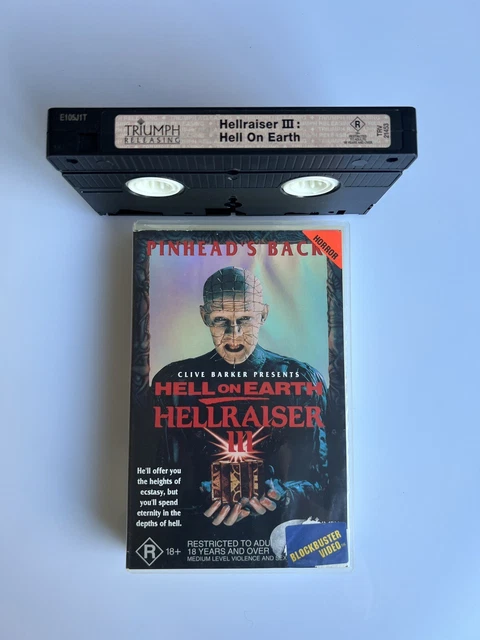 HELL ON EARTH: Hellraiser III R18+ VHS Cassette 1993 EUR 21,00 ...
