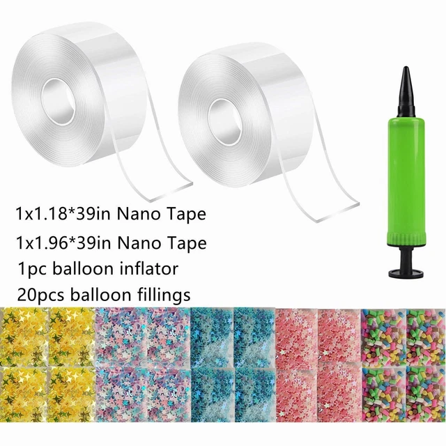 NANO TAPE BUBBLE Kit for Kids Nano Tape Magic Blowing Bubbles Balloon ...