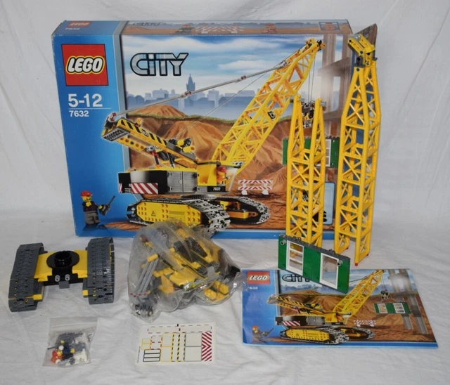 LEGO CITY 7632 construction crane crawler crane excavator construction ...