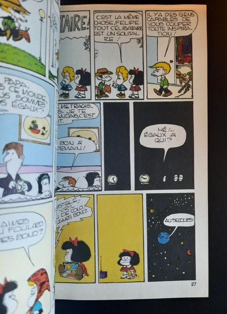 MAFALDA REVIENT #3 Livre BD Quino 1989 RARE 123 pages Junior Francais ...