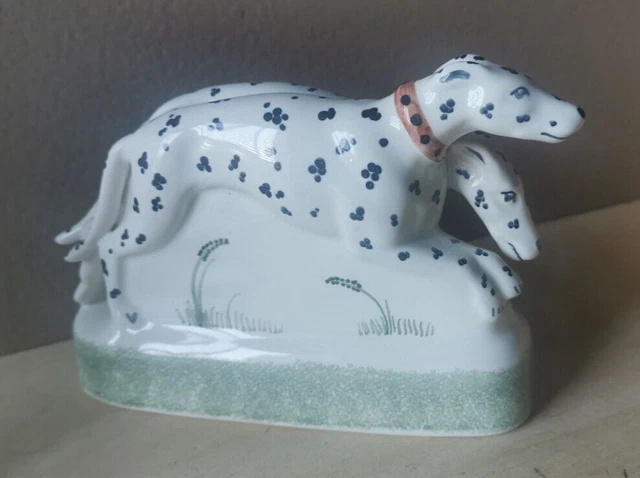 VINTAGE RYE POTTERY England Hand Made Dogs Dalmatians Figurine $39.00 ...