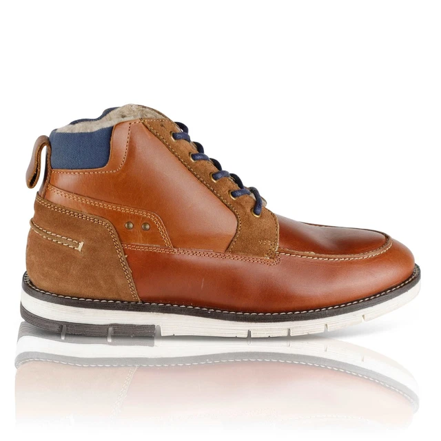 SILVER STREET LONDON ALGATE Mens Casual Lace-Up Ankle Boots -Brown £42. ...