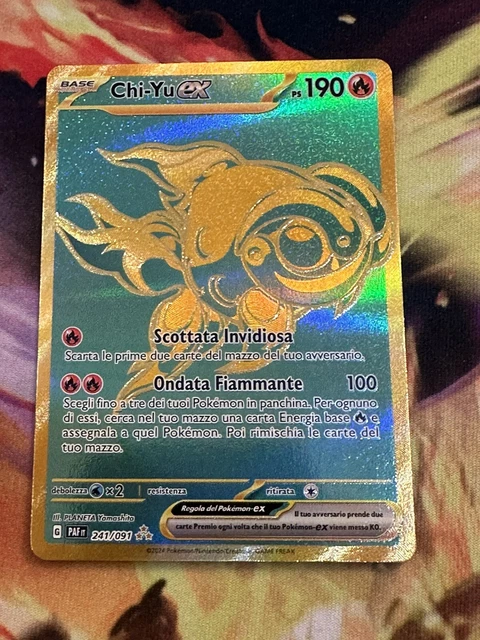 CARTA POKÉMON - Chi-yu Ex 241/091 Gold - Destino Di Paldea Ita ...