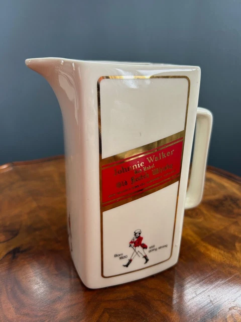 JOHNNIE WALKER RED Label ceramic water jug Seton Pottery £20.00 ...