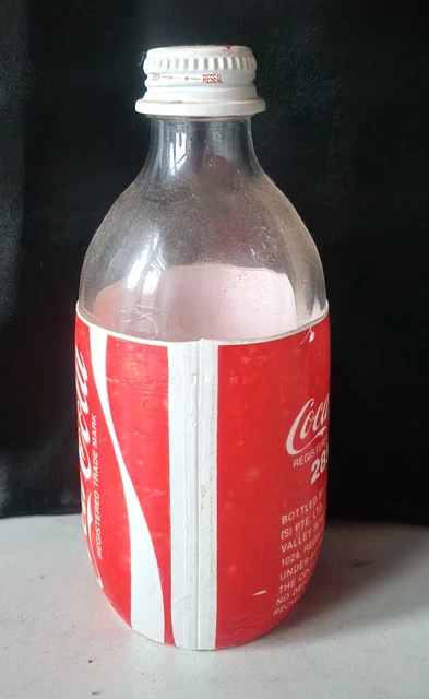 COCA COLA BOTTLE SINGAPORE MINI FAT BOTTLE SYTROFOAM LABEL 285ML EMPTY ...