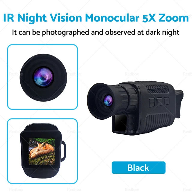 IR NIGHT VISION Monocular 5X Zoom Telescope Digital Camera Hunting HD ...