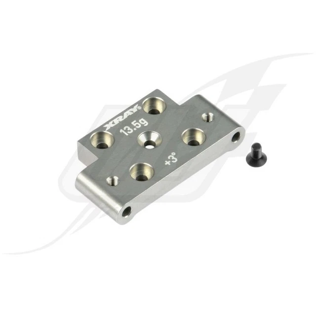 [FR] ALU FRONT Lower Arm Mount +3°/-3° - Swiss 7075 T6 XRAY - XRA322317 ...