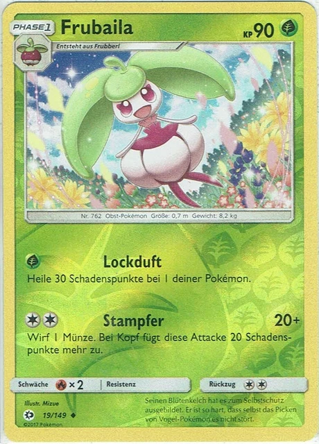 POKEMON CARTE SOLEIL Et Lune Numéro 19/149 Frubaila Reverse Holo EUR 1 ...