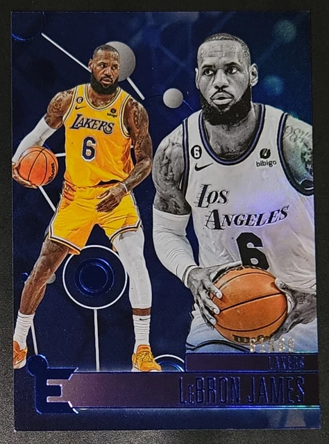 LEBRON JAMES 2022-23 Chronicles ESSENTIALS BLUE PARALLEL Insert Card ... LEBRON JAMES 2022-23 Chronicles ESSENTIALS BLUE PARALLEL Insert Card ...