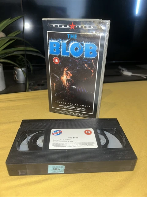 VINTAGE HORROR THE Blob VHS Video Tape 1987 - Star Vision £12.99 - PicClick UK
