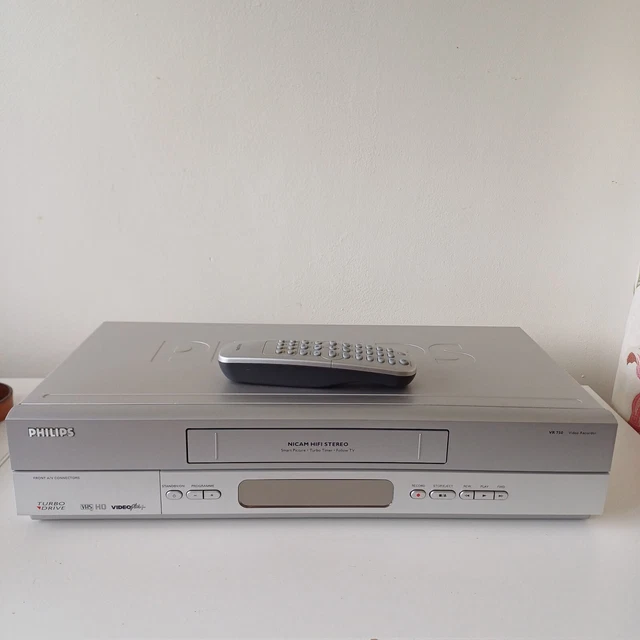 PHILIPS VR 750/07 Video Recorder VHS VCR Smart Picture 6 Head VCR with remote £35.00 - PicClick UK