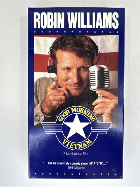 GOOD MORNING VIETNAM VHS 1987 Robin Williams War Movie Vintage Funny ...
