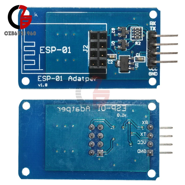 ESP8266 SERIAL 3.3V 5V Wi-Fi ESP-01 Wireless Adapter Module Compatible ...