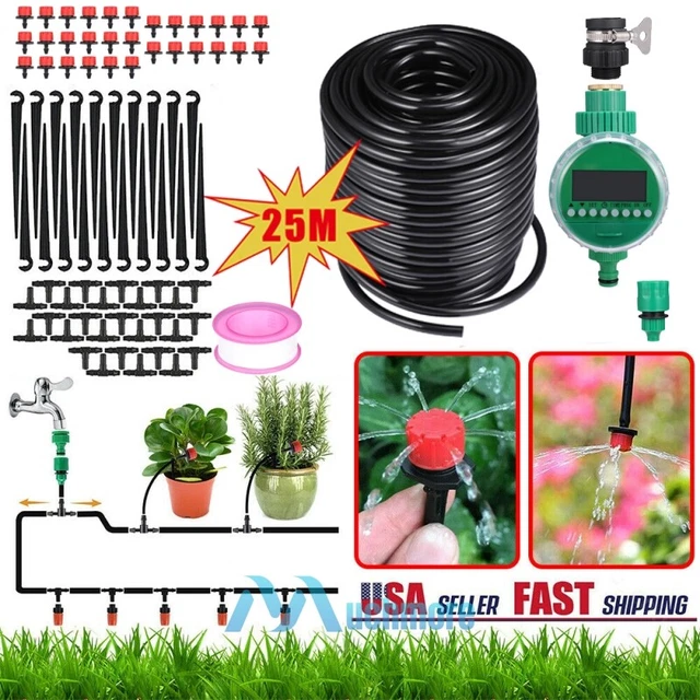 PLANT GARDEN LAWN Drip Irrigation System Hose Spray Watering Sprinkler ...