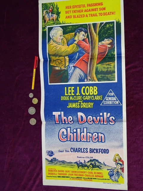 MOVIE POSTER THE DEVIL’S CHILDREN Lee J COBB Doug McCLURE Janes DRURY ...