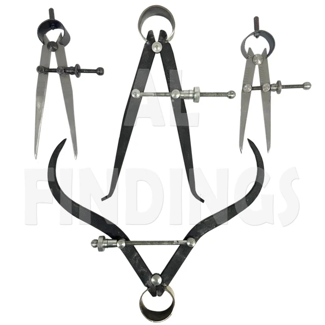 ACIER DIVISEUR COMPAS Toutes Tailles Interne Mesure 7.6cm, 10.2cm, 15 ...