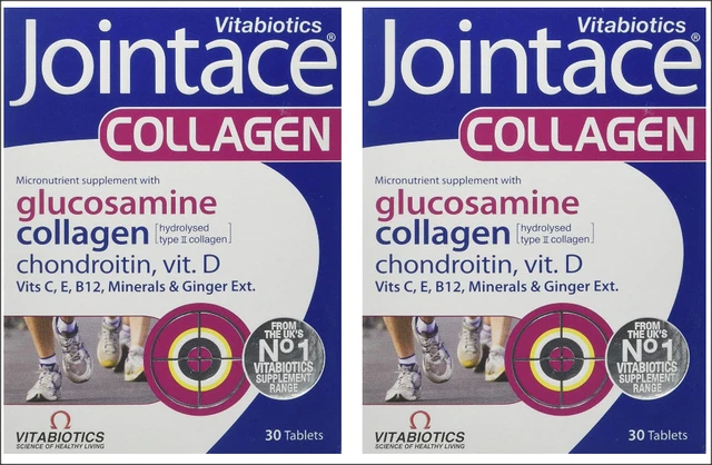 2 X BOXES Vitabiotics JointAce Collagen Supplement. 30 Tablets per Box ...