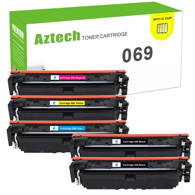 5 TONER CON chip per Canon 069 Canon i-SENSYS LBP673C 673Cdw MF752Cdw ...