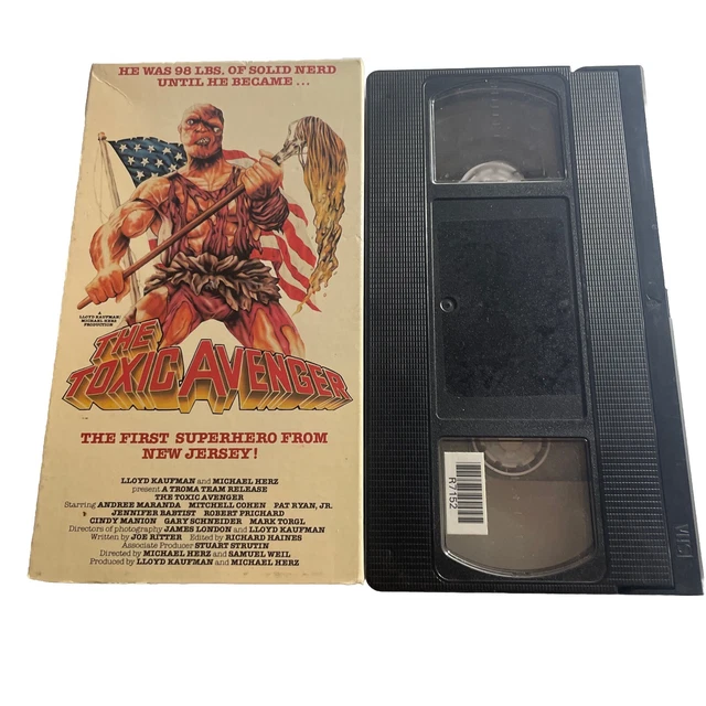 THE TOXIC AVENGER (VHS, 1986, vidéo Lightning) Andree Maranda, Mitchell ...