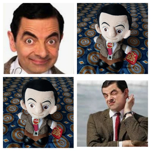 MR BEAN BBC TV Character Talking Plush Toy Figure Rowan Atkinson FREE P ...