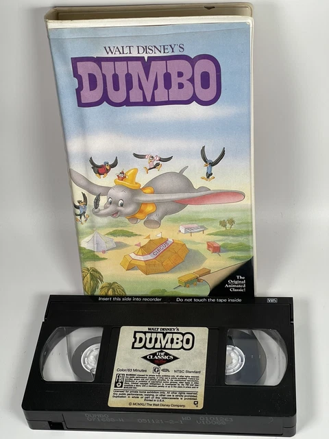 DUMBO (VHS 1985 Walt Disney Home Entertainment) Black Diamond Circus ...