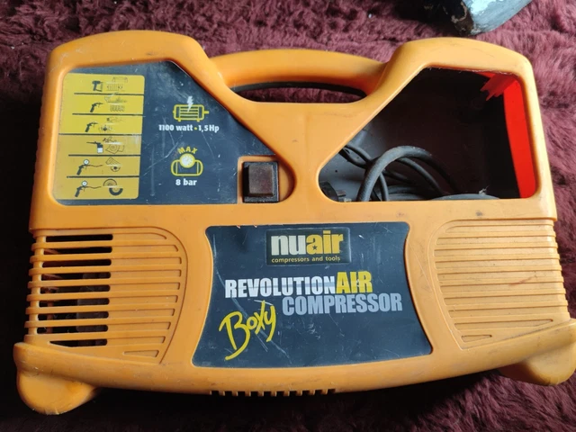 NUAIR SUPER BOXY Revolution Air Portable Compressor GWO £90.00 ...