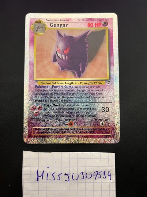 POKEMON CARD ENGLISH Reverse Gengar 11/110 Legendary Collection Exc ...
