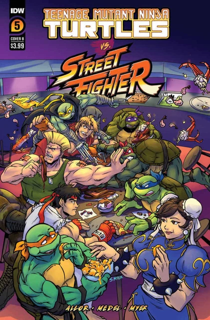 TEENAGE MUTANT NINJA Turtles vs. Street Fighter #5 (Of 5) Cover B ...