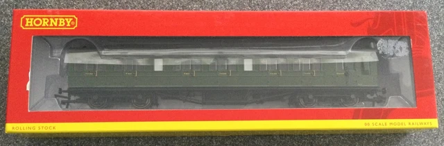 HORNBY R4719A OLIVE Green SR Ex LSWR Non-corridor Brake Composite Coach ...