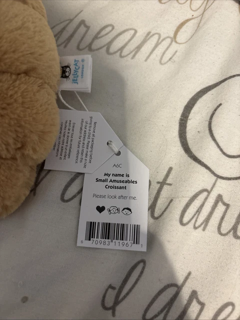 JELLYCAT AMUSEABLES CROISSANT - Small - Brand New With Tags - Authentic ...