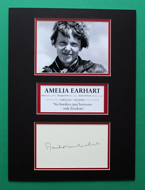 AMELIA EARHART AUTOGRAPH masterly display Aviatrix EUR 54,99 - PicClick DE