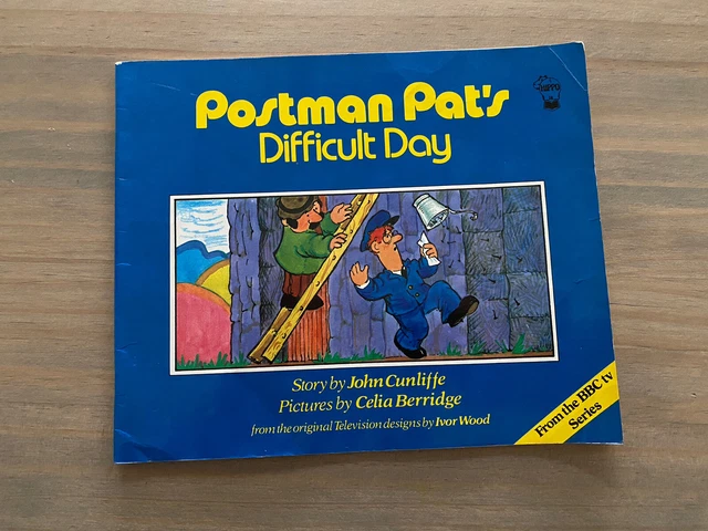 1985 & POSTMAN Pat's Difficult Day " book Pat & Jess cat BBC TV ...