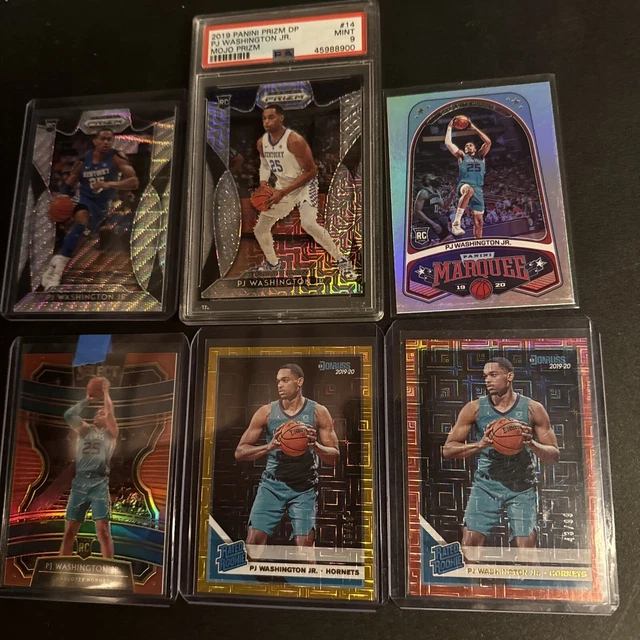 2019-20 DONRUSS PJ Washington Jr. Gold Choice recrue /10 RC HOLO PRIZM ...