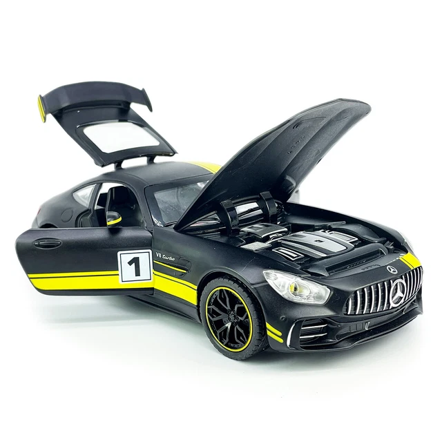 1:24 AMG GTR Model Car Toy Car Diecast Tyos for Kids Boys Gift Pull ...