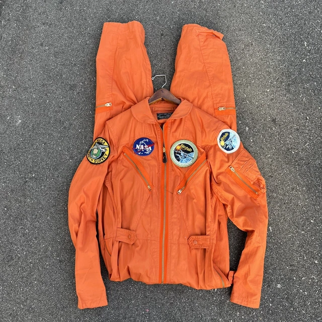 VTG 60S NASA K-2B Orange Flight Suit Skylab Space Station Very Light ...