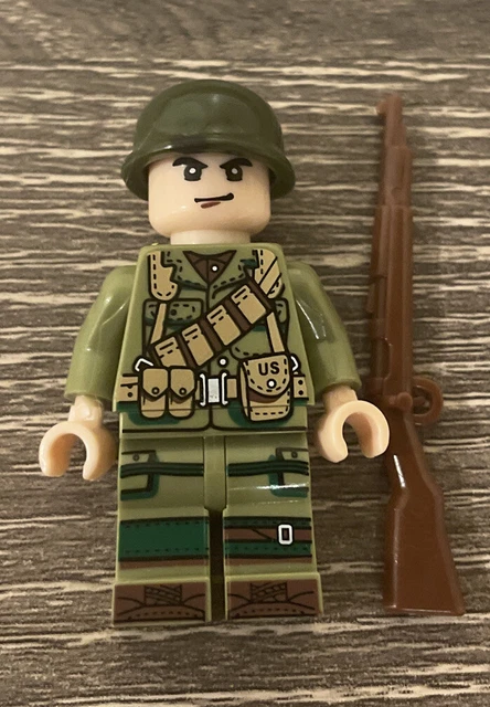 LEGO WW2 US Soldier American GI Infantry D-Day w/gun £6.94 - PicClick UK