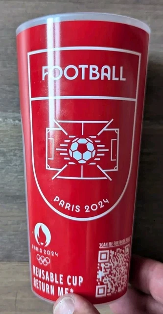 COCA COLA COKE Olympics Paris 2024 Plastic Cups Football Soccer FREE UK ...