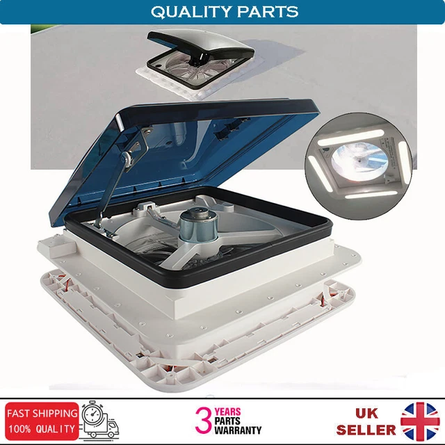 ROOF VENTILATION FAN Camper Van Motorhome RV Caravan Skylight Vent w ...