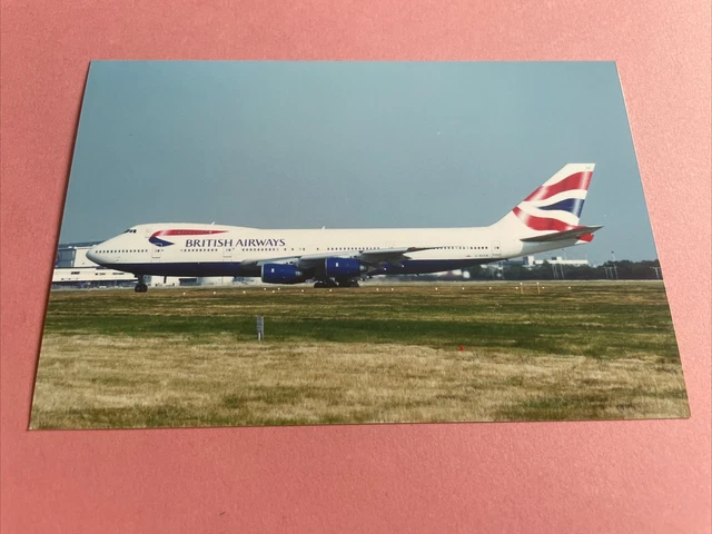 BRITISH AIRWAYS BOEING 747-200 G-BDXB colour photograph £0.99 - PicClick UK
