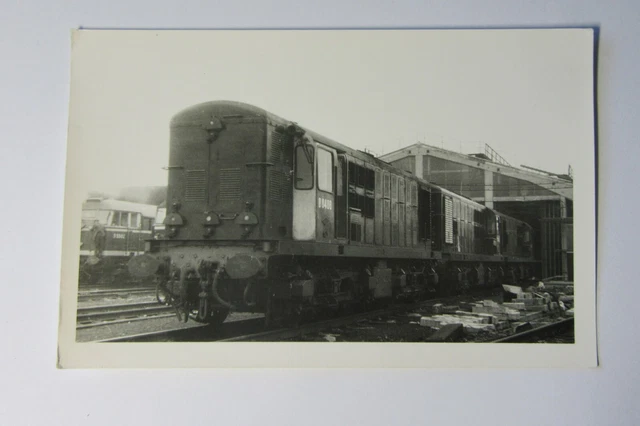 RWY2049 - 1960 Locomotive D8406 STRATFORD Railway Yard Shed - Real ...