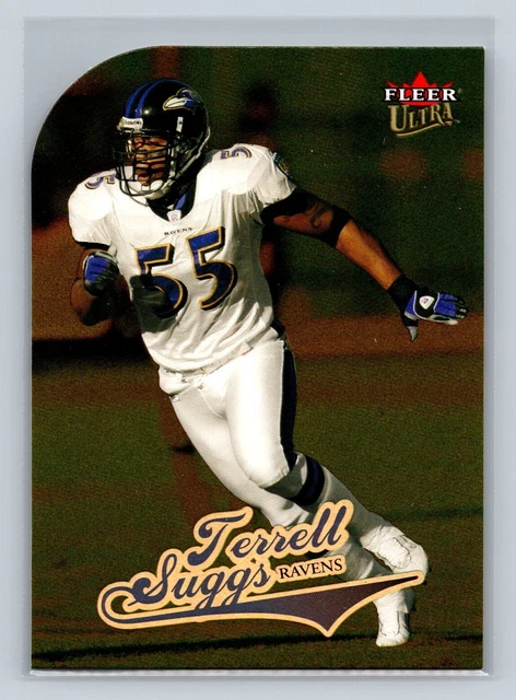 2004 FLEER ULTRA Gold Medallion #57 Terrell Suggs Baltimore Ravens EUR ...