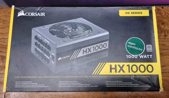 CORSAIR HX SERIES HX1000 Fully Modular PSU 1000W £78.72 - PicClick UK