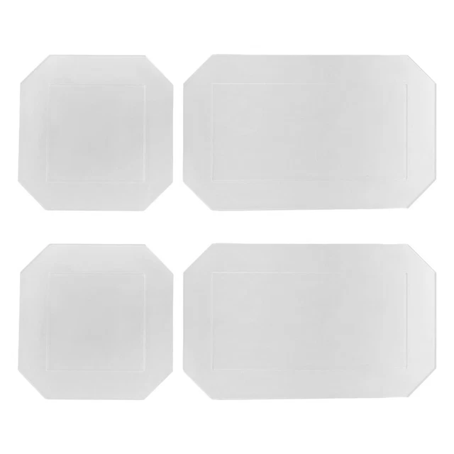 LOT DE 4 gabarits de quilting en acrylique : carré transparent de EUR ...