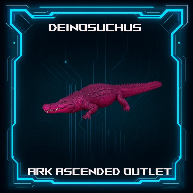 ARK SURVIVAL ASCENDED-ASA-PC/PS5/XBOX PVE-DEINOSUCHUS- TOP STATS -COLOR ...