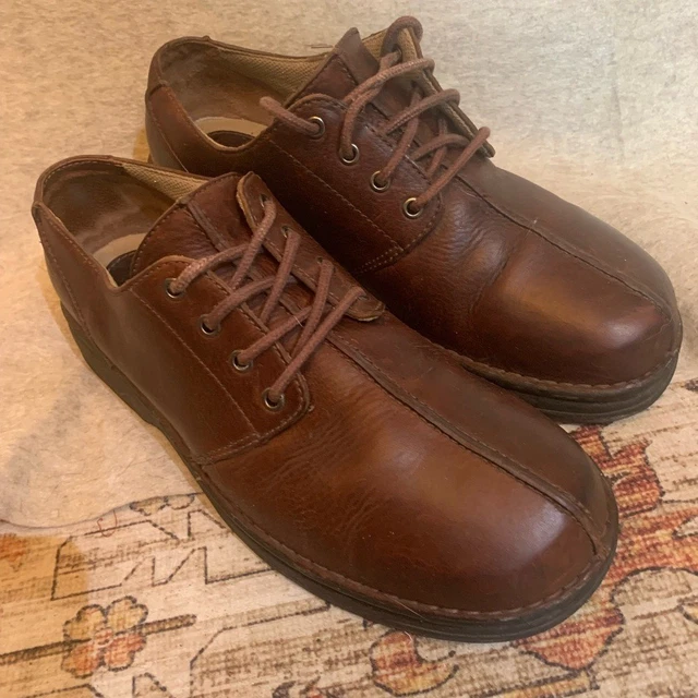 Y2K CHUNKY MEN'S Brown Leather Docker Shoes size 13M £35.73 - PicClick UK
