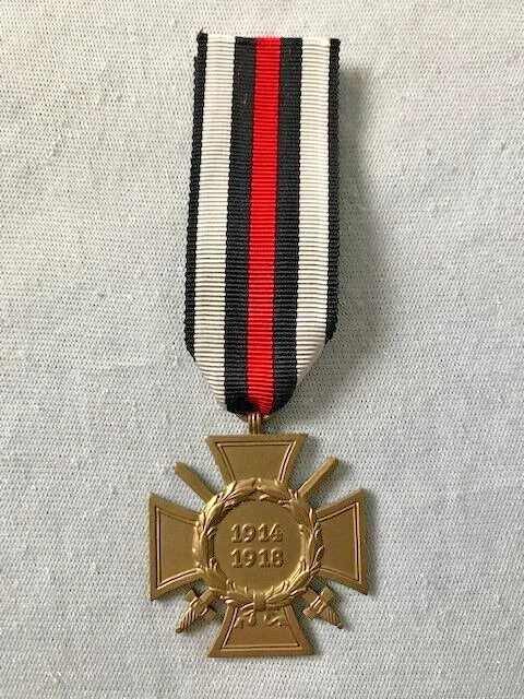 WW2 GERMAN CROSS of Honour 1914-18 with Swords & Ribbon/Pin (for ...