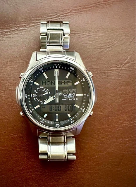 CASIO LINEAGE LCW-M300D-1AJF Solar Atomic Radio Analog Digital Men ...