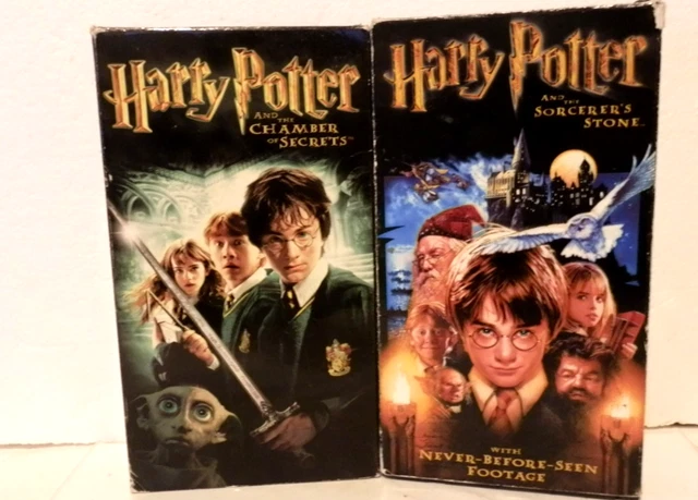 HARRY POTTER YEAR 1 & 2 VHS The Sorcer's Stone & Chamber Of Secrets £12 ...