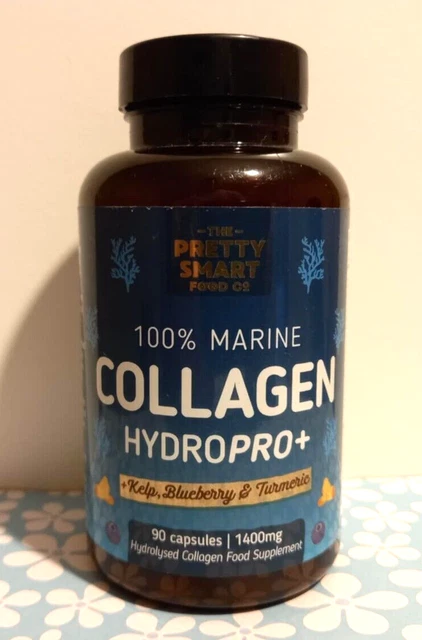 THE PRETTY SMART Food 100% Marine Collagen Hydropro+ 90 Capsules 1400Mg ...