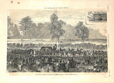 FUNERAL OF PRINCE imperial louis napoleon camden-way to church ...